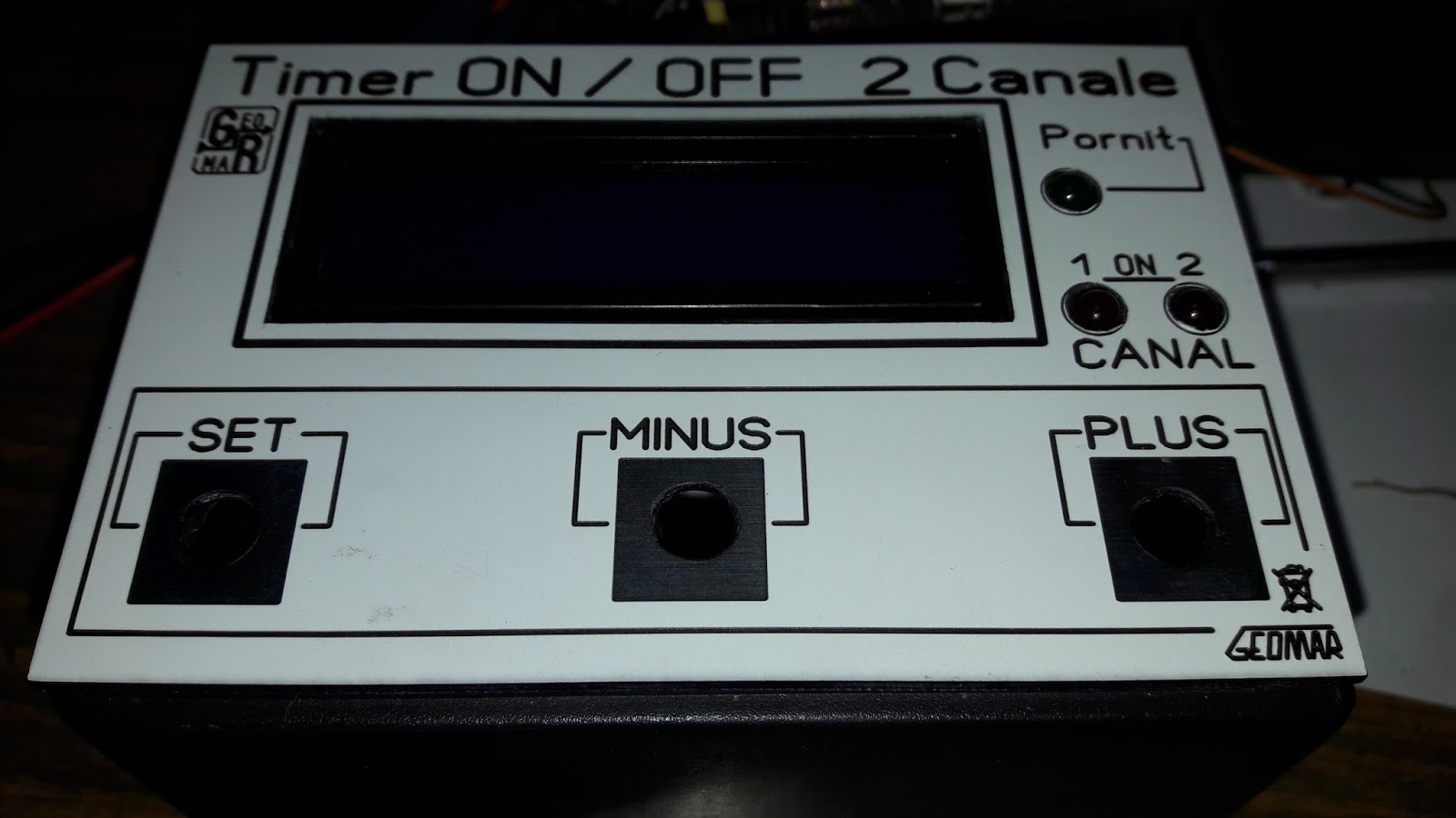 * GeoMar Blog * : Timer ON-OFF cu 2 Canale si Arduino Nano V3