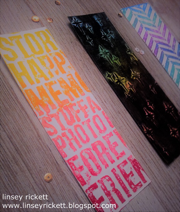 Embossed Mixed Media Bookmarks - Craftwell Blog