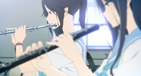 Anime Girl Playing Flute