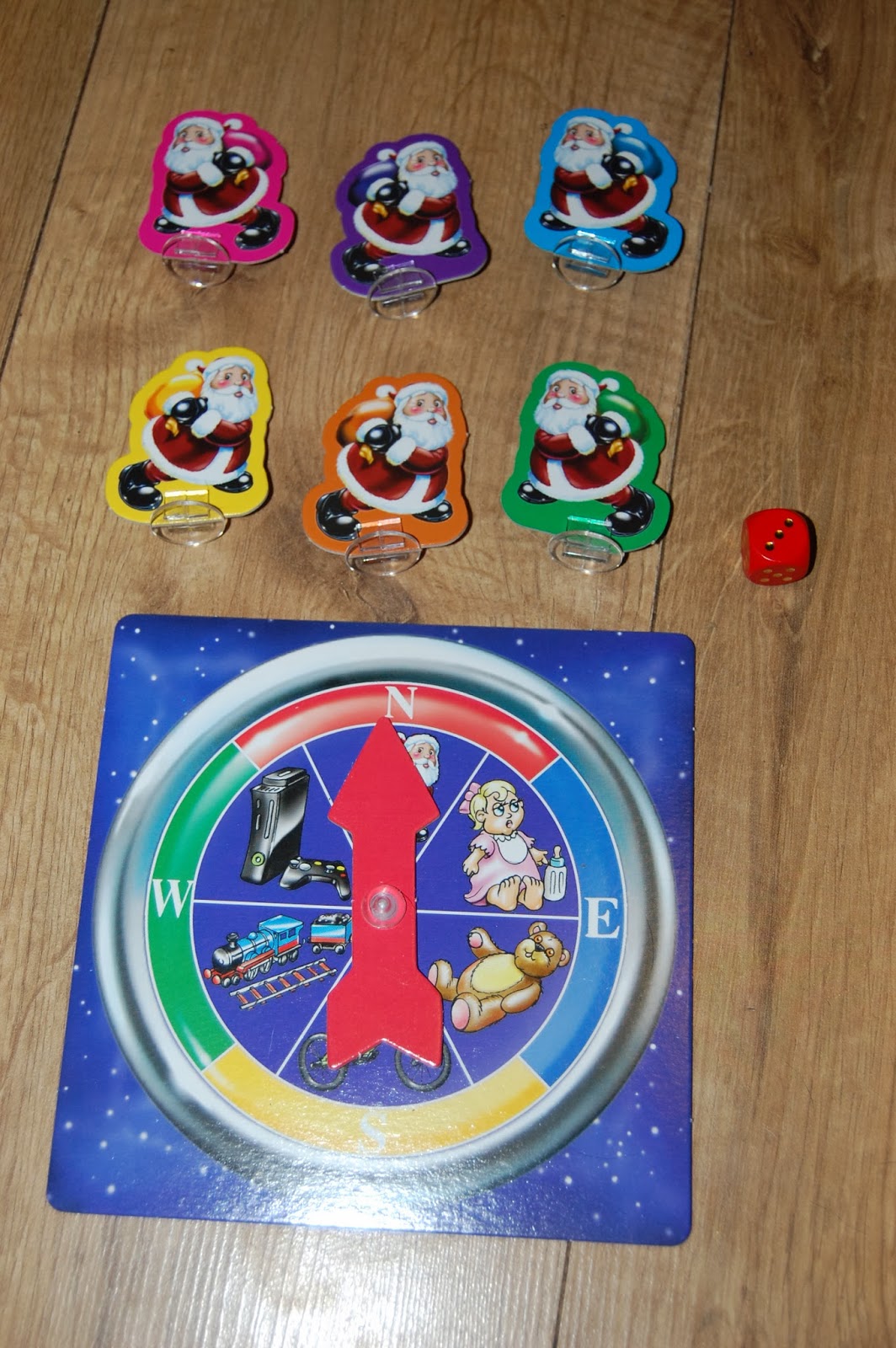 Santa's Rooftop Scramble Board Game - My Three and Me