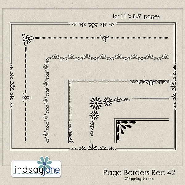 Lindsay Jane Designs: Page Borders 41 and 42