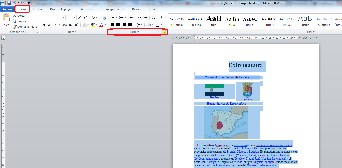 Aplicar interlineado doble a un texto en WORD - AYTUTO Blog