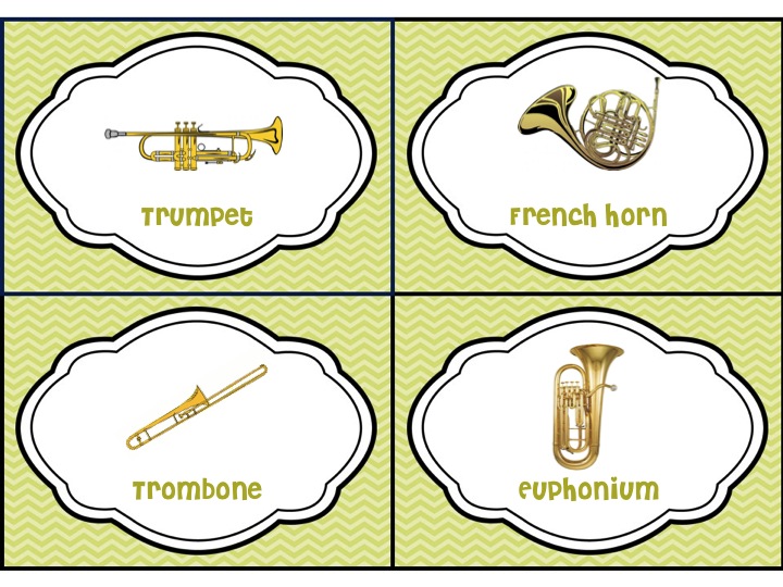 Instrument Flashcards and a Bundle with "I Have/Who Has" Instrument ...