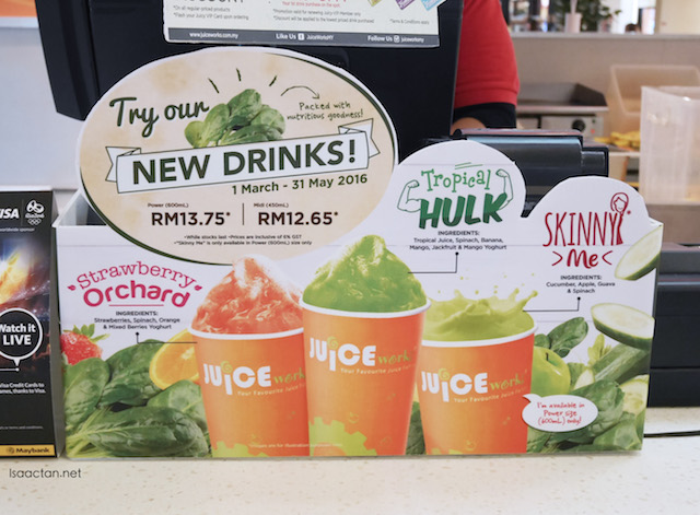 Isaactan.net: Juice Works Malaysia's Latest Drinks - Spinach Infused ...
