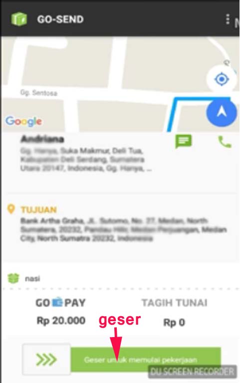 Cara menerima Orderan Go Send 2018 - Maraska