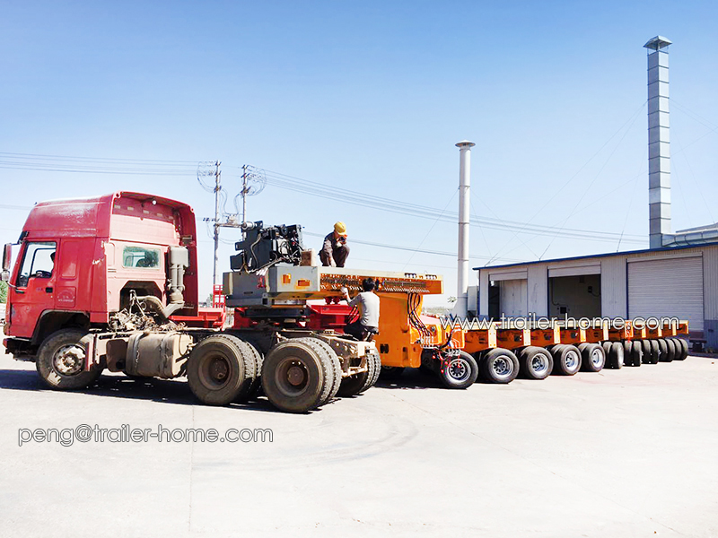 TrailerHome-Modular Trailer: Goldhofer THP/SL 20 Axle Lines + Hydraulic ...