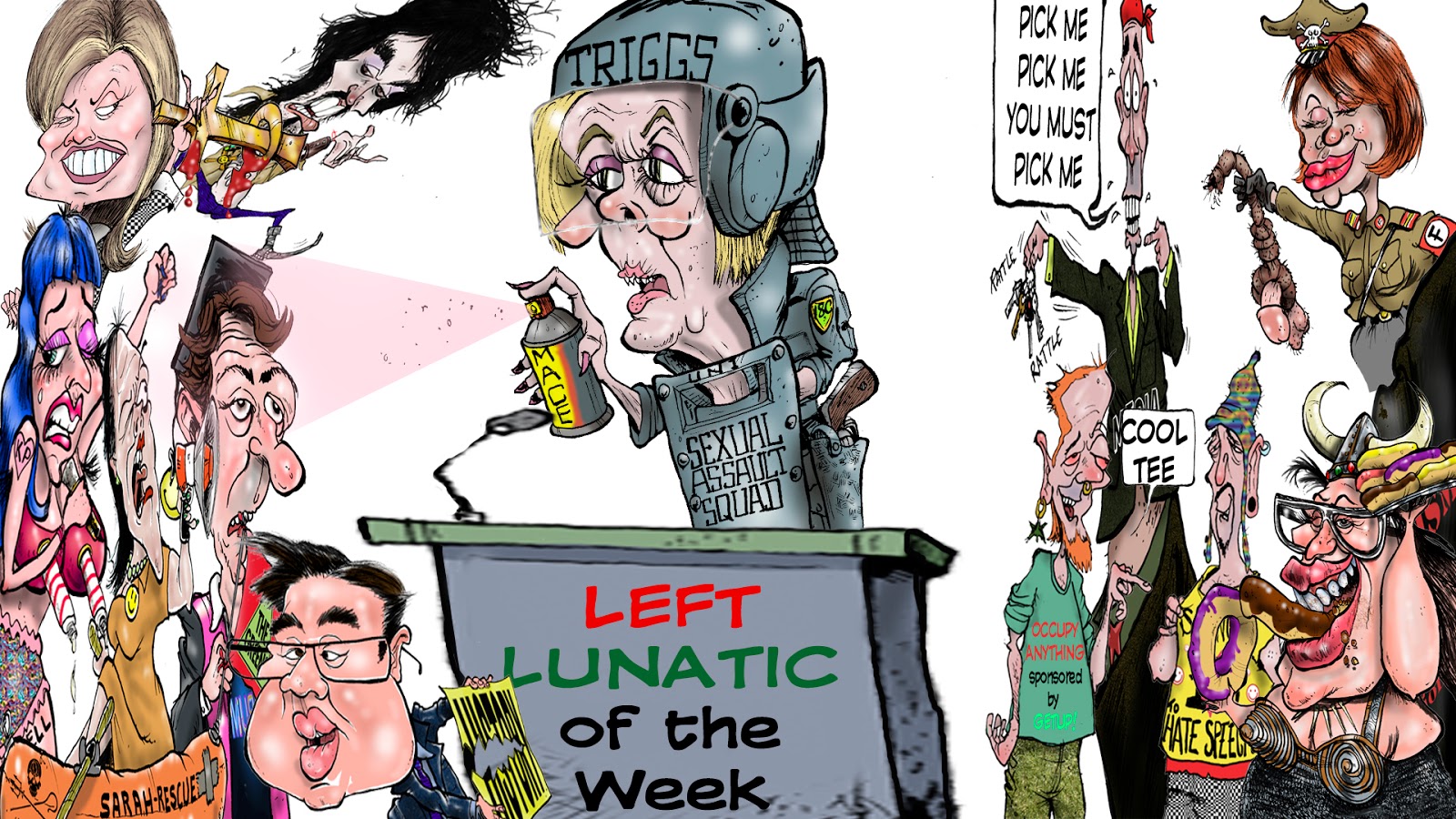 Editorial Cartoonist Zeg: Lefty Lunatic of the week