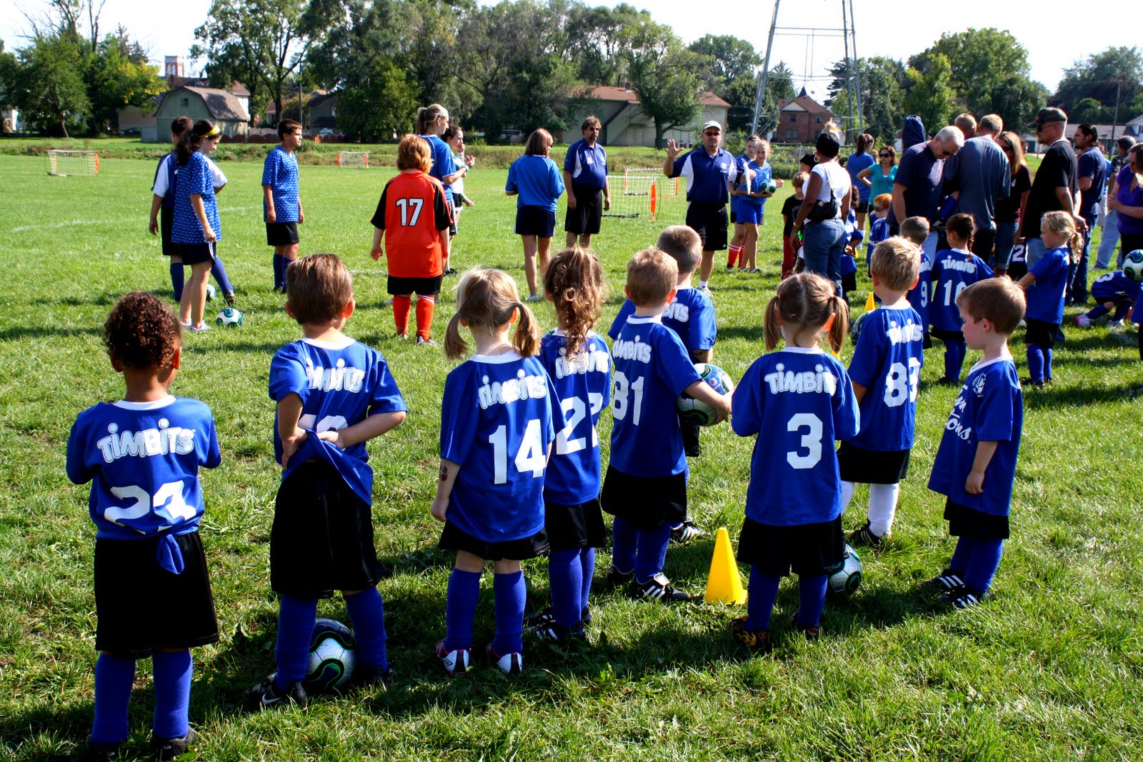 The Happy Little Hawkins Family: Timbit Soccer