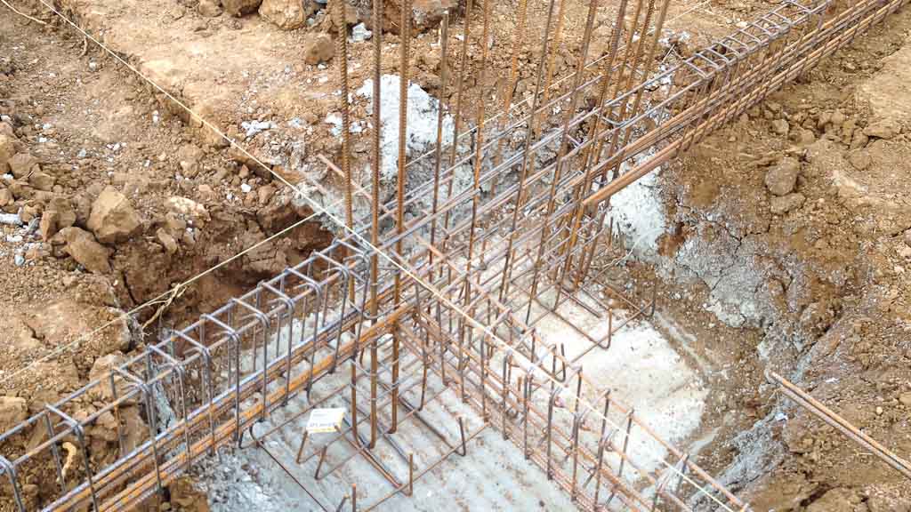 Semelles et ferraillage | Construire Maison Créole en Martinique