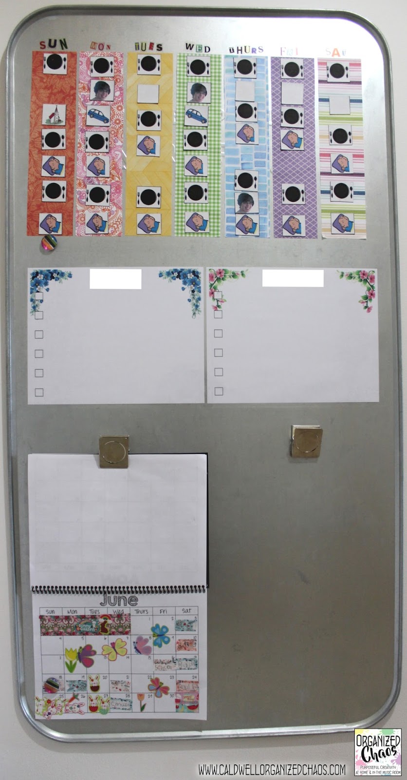 DIY Visual Calendar for Kindergartners | Organized Chaos