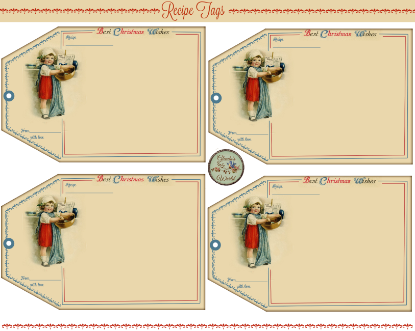Christmas with Glenda: Recipe Tags