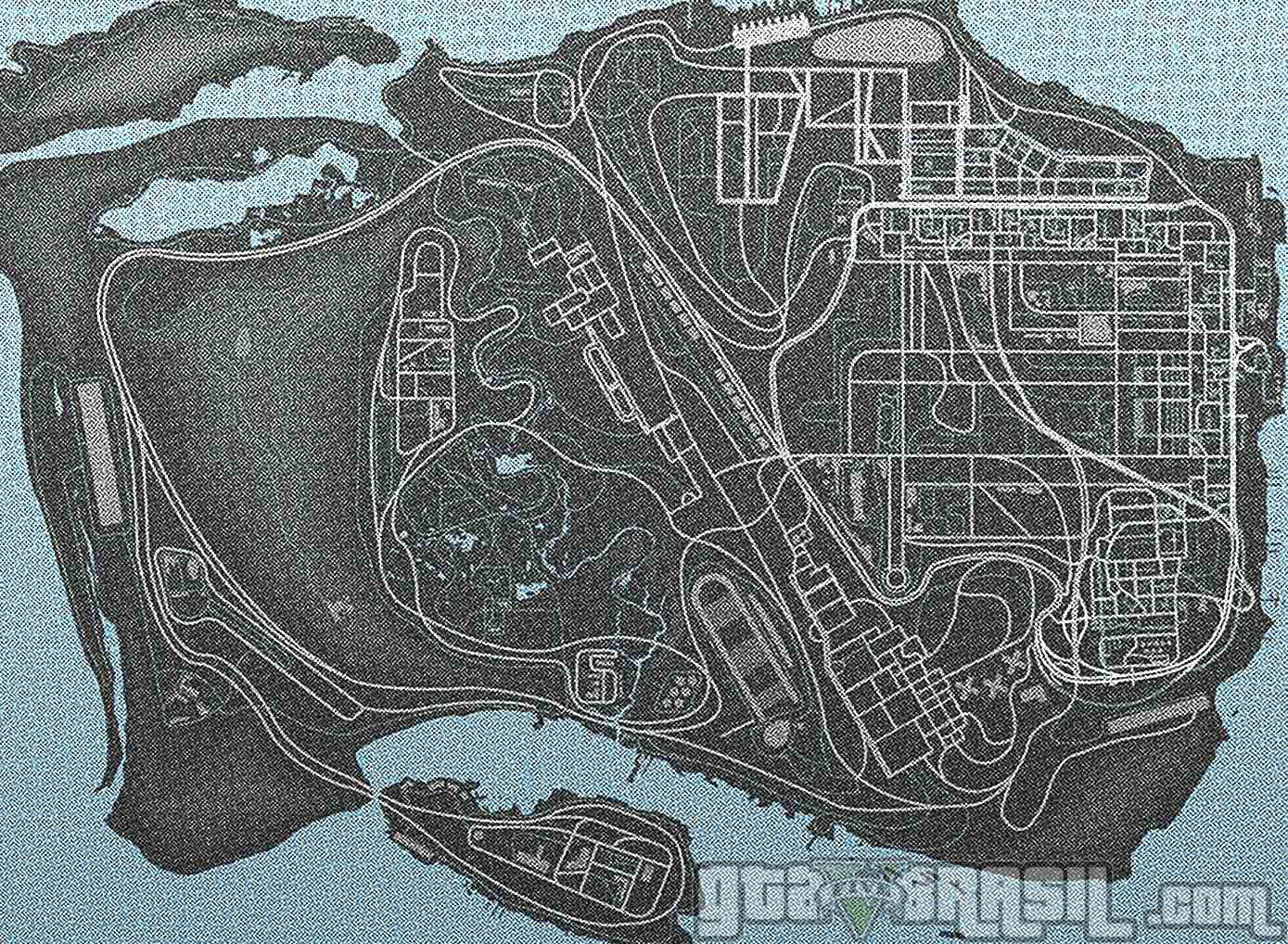 Suposto mapa de GTA V - GTA V Brasil