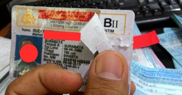Perbedaan SIM Asli dengan SIM Palsu (Tembak)