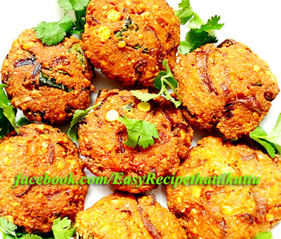 Thattikuttu: Chemeen Vada - Prawn Fritters - Prawns Cutlet kerala style