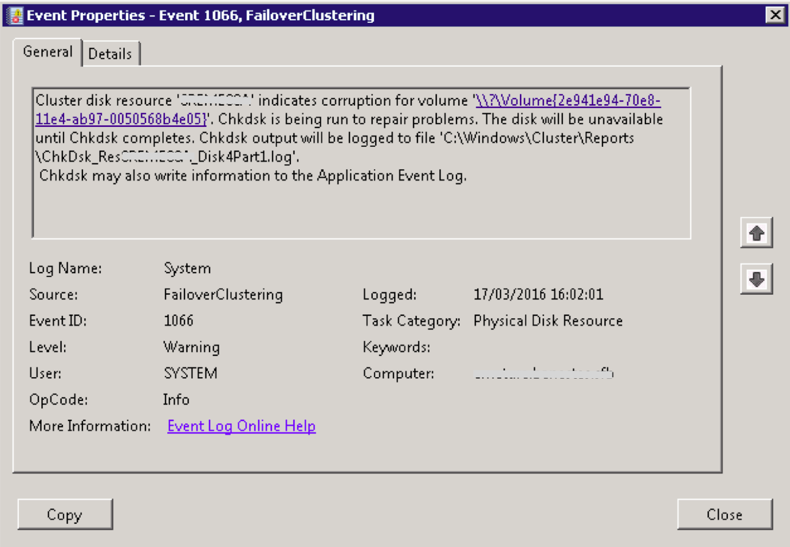 Just Another It Blog Rdm Disk Corruption On Microsoft Failover Cluster