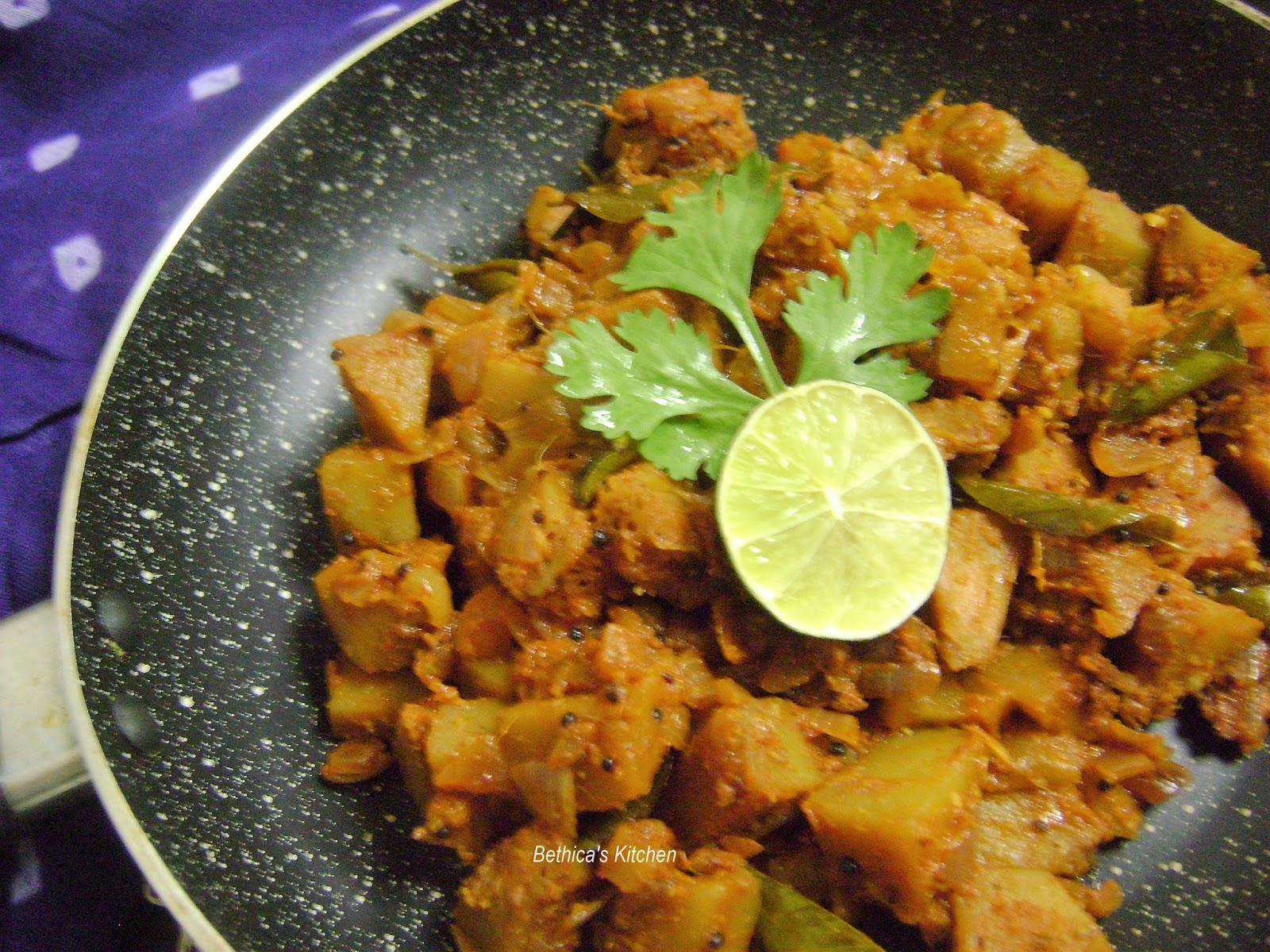 Bethica's Kitchen Flavours: Jackfruit Mango Masala