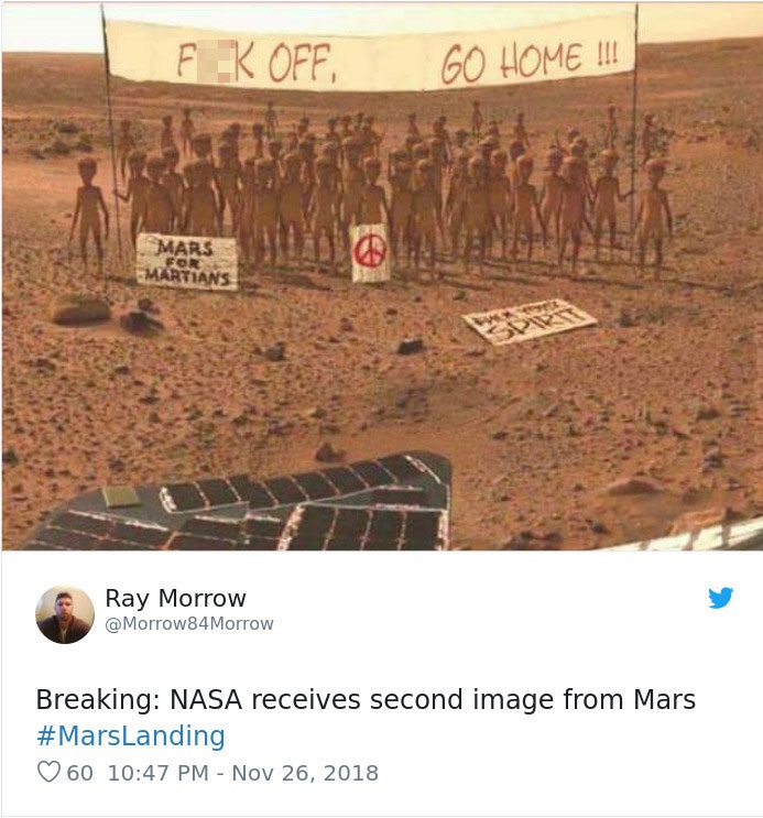 48 Hilarious Reactions To NASA’s InSight’s First Photos From Mars ...