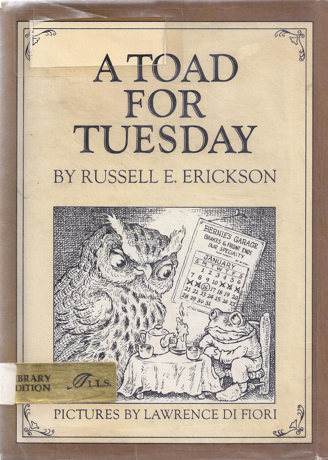 Excellent Kids' Books: A Toad for Tuesday by Russell E. Erickson ...