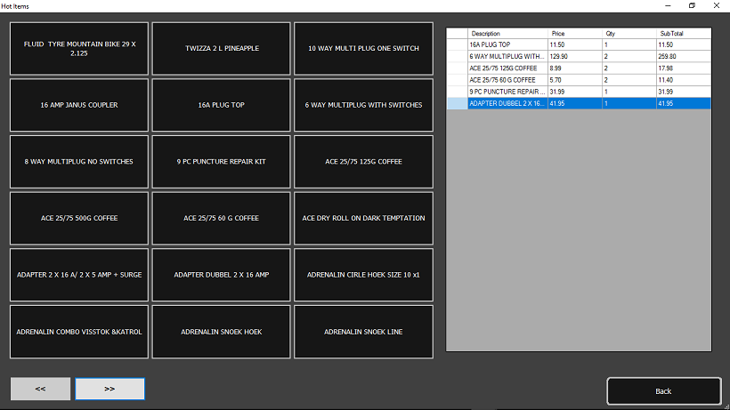 Custom buttons in POS Retail