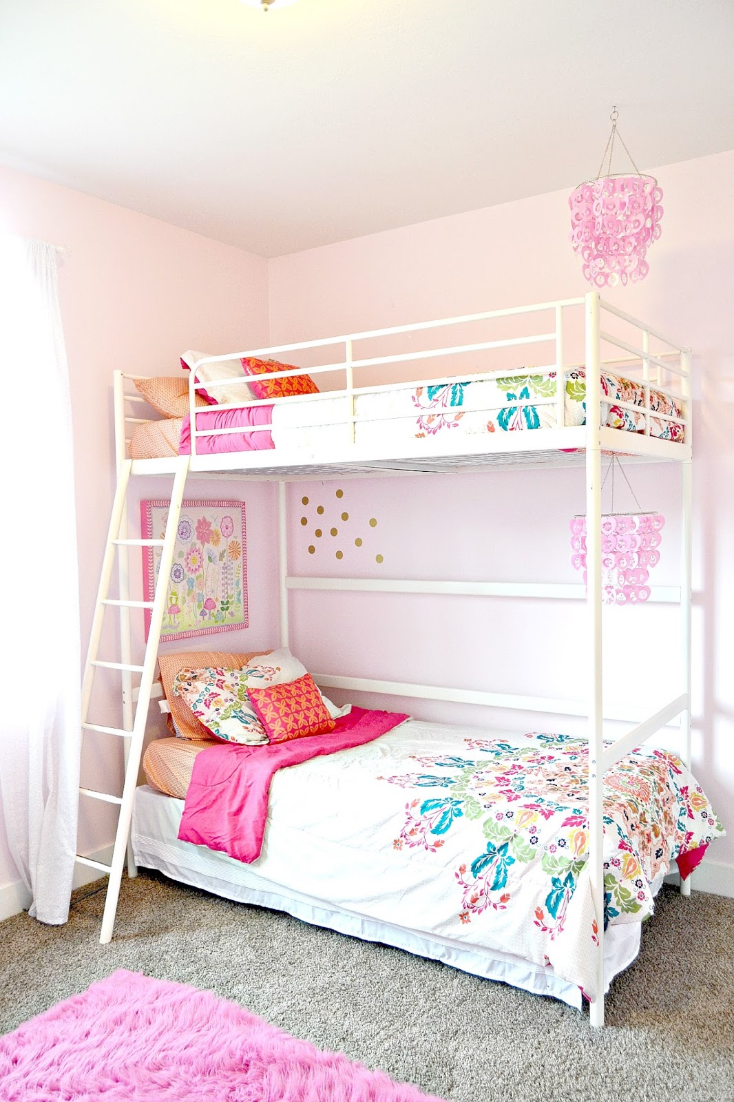 Colorful Girls Room Makeover - Lou Lou Girls
