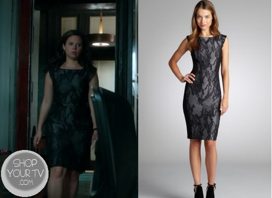 Scandal: Season 3 Episode 3 Quinn's Black Lace Dress | Shop Your TV