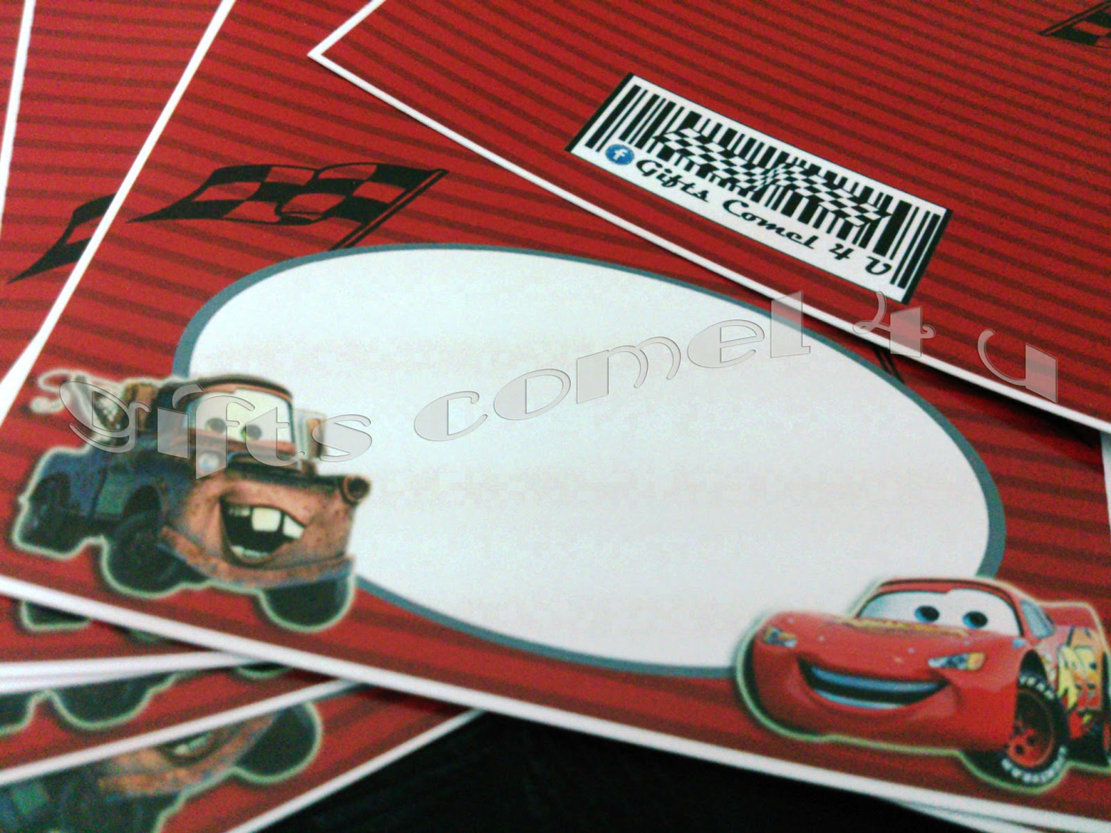 Gifts Comel 4 U: Ordered by Sharifah : "Disney PIXAR Cars's Theme ...