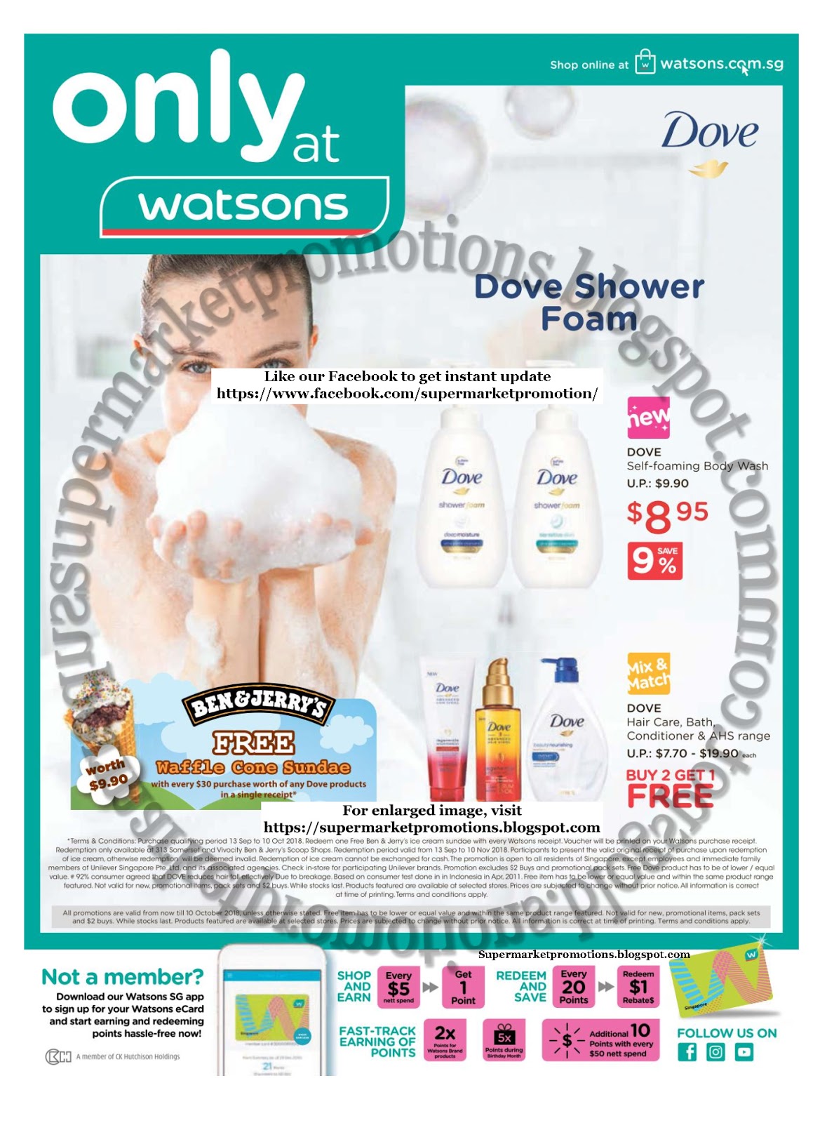 Watsons Dove Promotion 13 September - 10 October 2018 ~ Supermarket ...