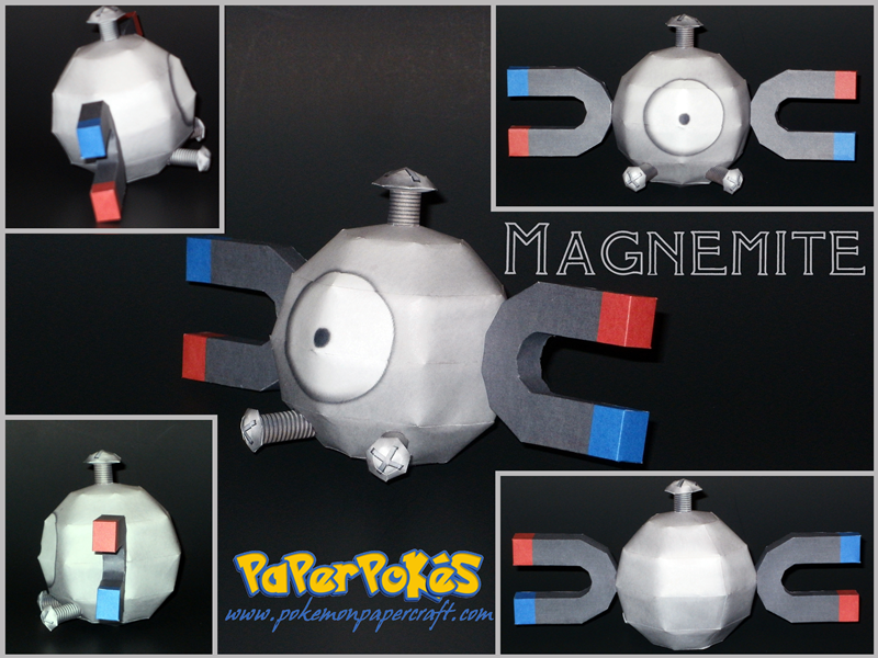PaperPokés - Pokémon Papercraft: MAGNEMITE & MAGNETON