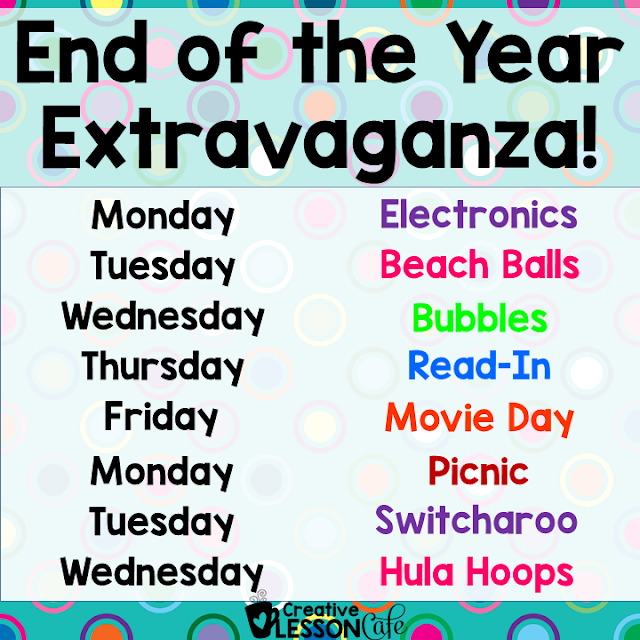 Creative Lesson Cafe: Favorite End of the Year Activities: Weekend ...