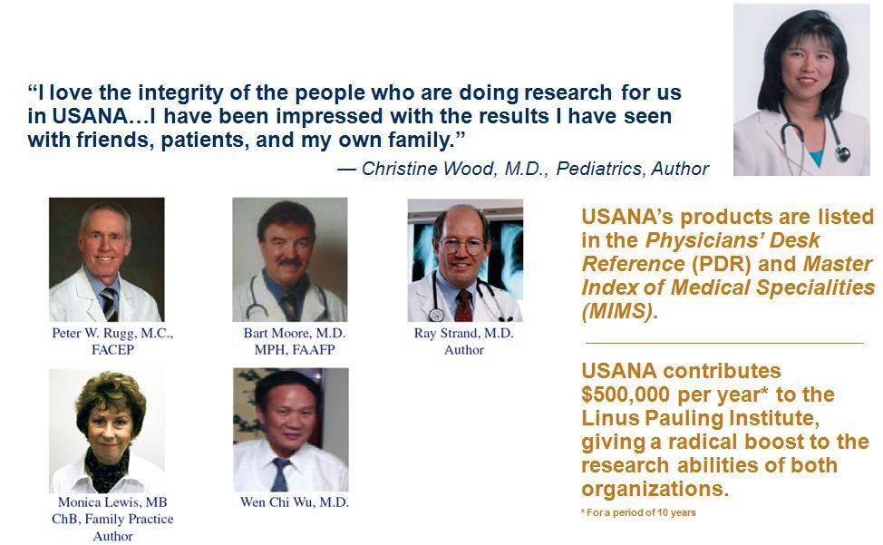 Usana Health Sciences: USANA DIFFERENCE