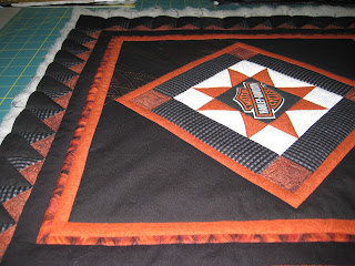 Quilt to the Edge....: Debriefing the Boxer-Another Harley Davidson Quil