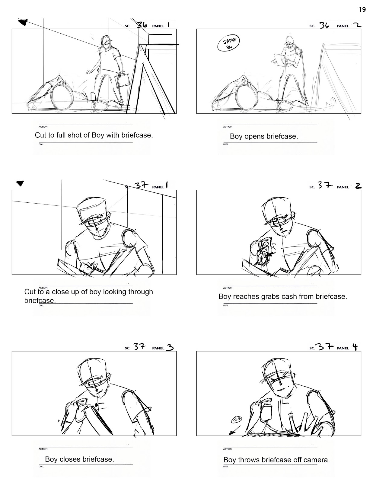 Amanda Becker's Portfolio: Hand to Hand Combat Storyboard