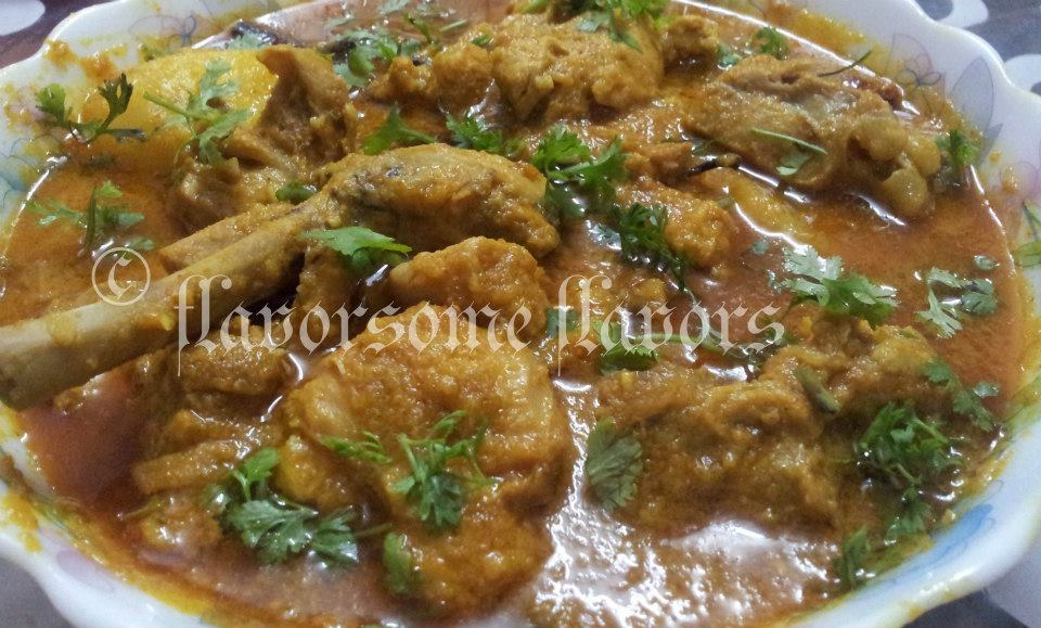 Flavorsome Flavors: Murgi-r Jhol - Bengali Chicken Curry