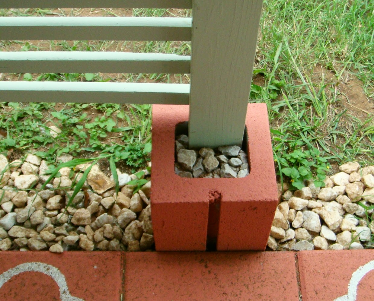 The Recycled Cottage & Garden: DIY Patio Makeover, Pavers, Lattice ...