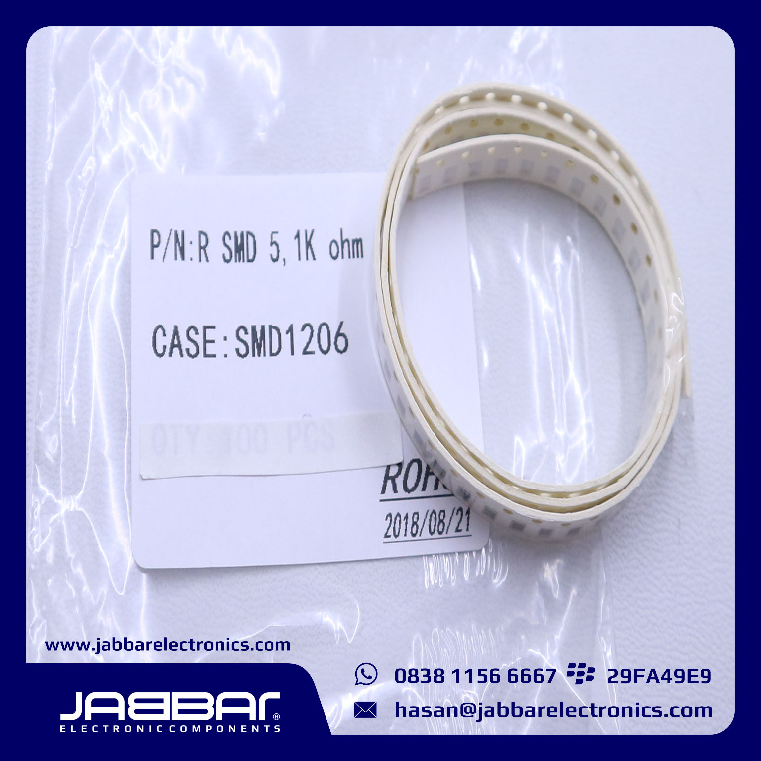 JUAL RESISTOR 5,1K ohm (0603), RESISTOR 5,1K ohm (1206), RESISTOR 5,2K ...