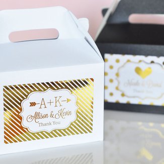 Custom Packaging Boxes: Foil box with a tuck top and tab lock bottom ...