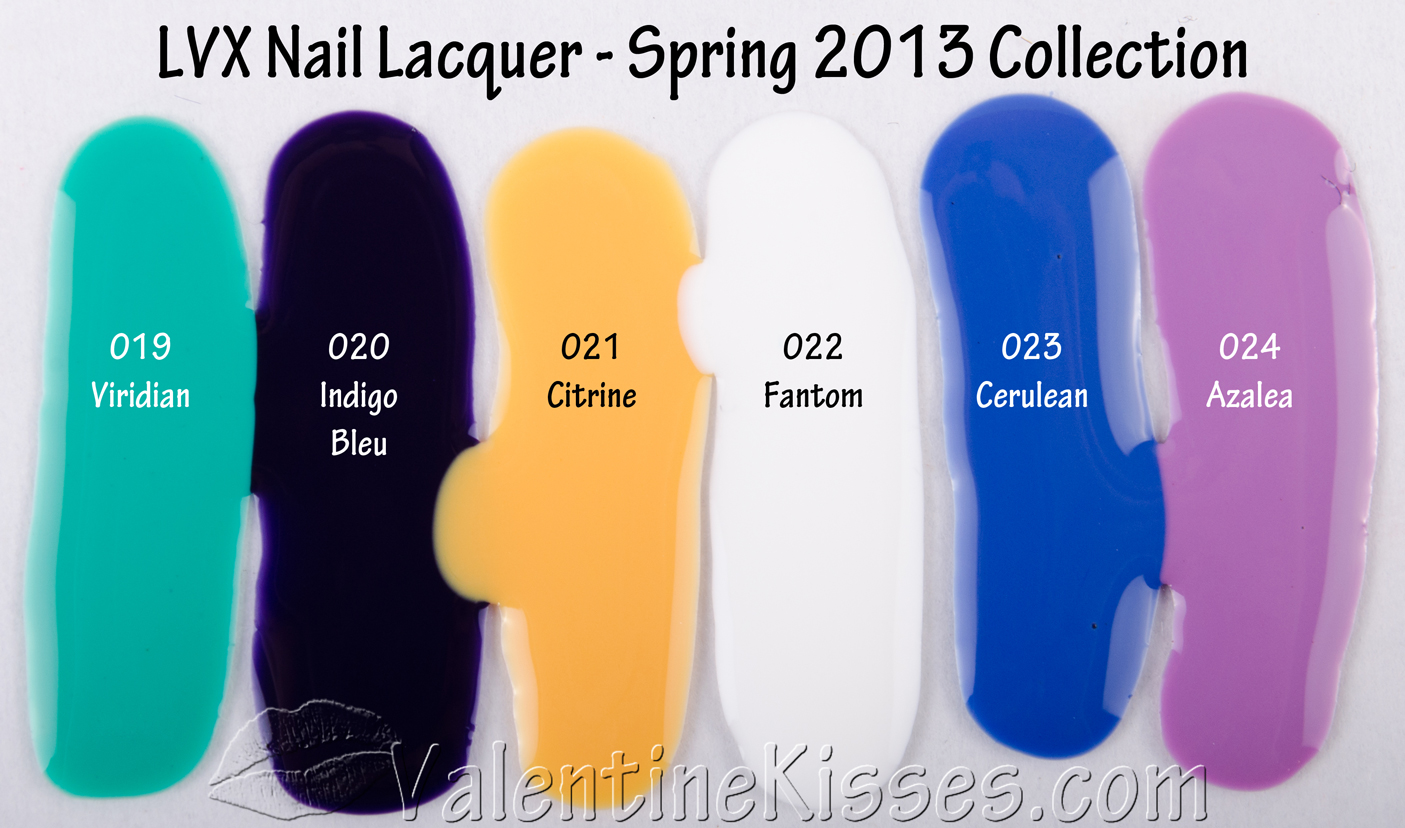 Valentine Kisses: LVX Nail Lacquer Spring 2013 Collection - 6 shades ...