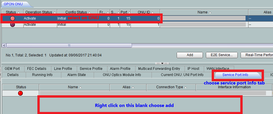 How to configure register Huawei ONT as bridge by U2000