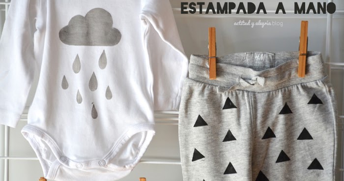 DIY: Cómo estampar tu propia ropa de bebé / Actitud y alegría.