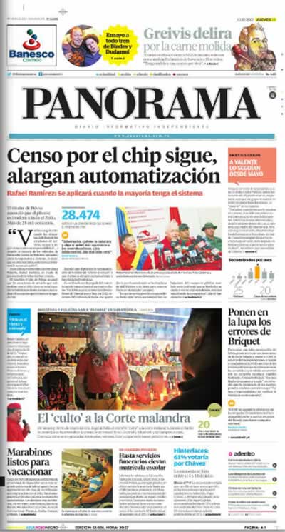 Diario PANORAMA Zulia - 19 de Julio 2012