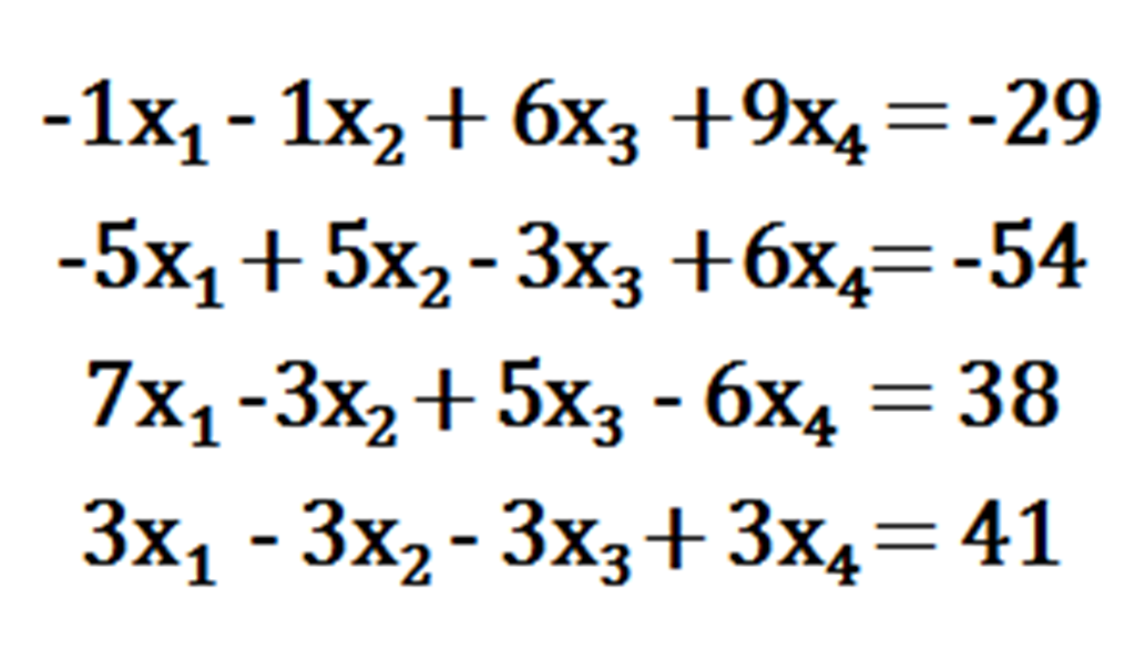Matemáticas con Tecnología: Método de Cramer - 4x4