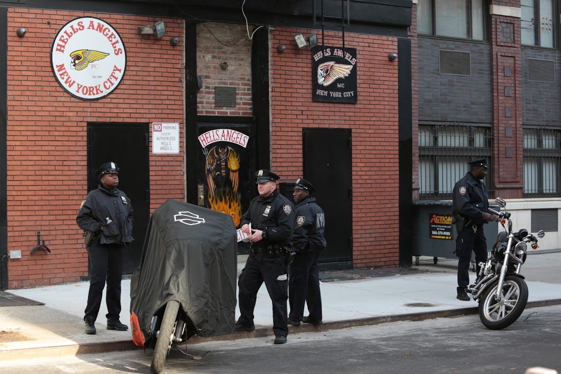 EV Grieve: Developing: Large NYPD presence reported at the Hells Angels HQ