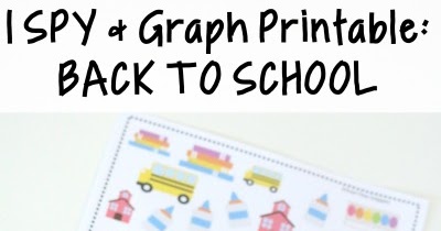 Back to School I SPY & Graph {FREE Printable} | School Time Snippets