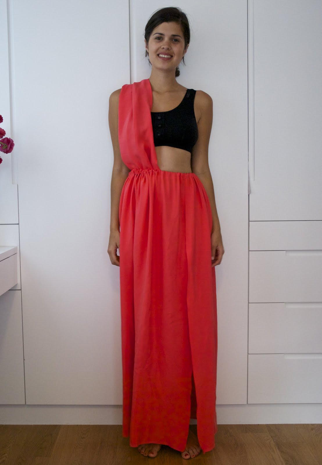 apair andaspare: DIY Side Split Wrapped Bodice Dress - The Tutorial