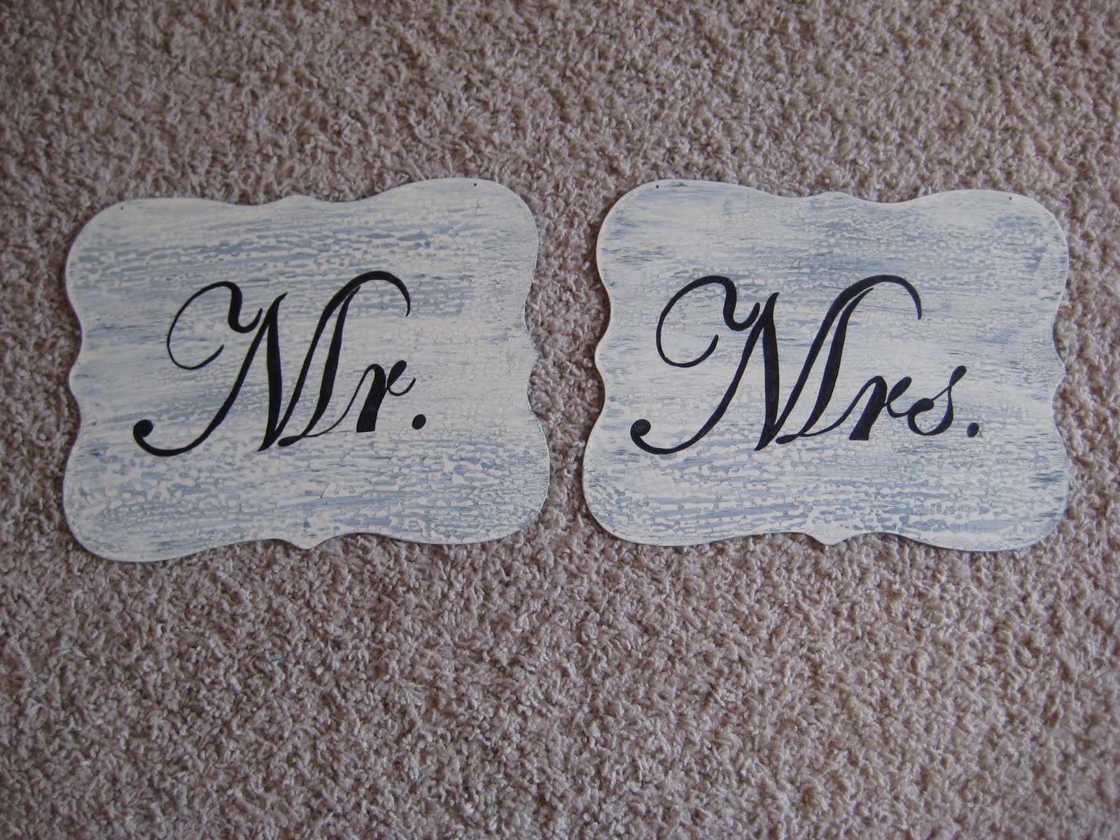 Calligraphy by Shannon: Chair Signs DIY by Carly