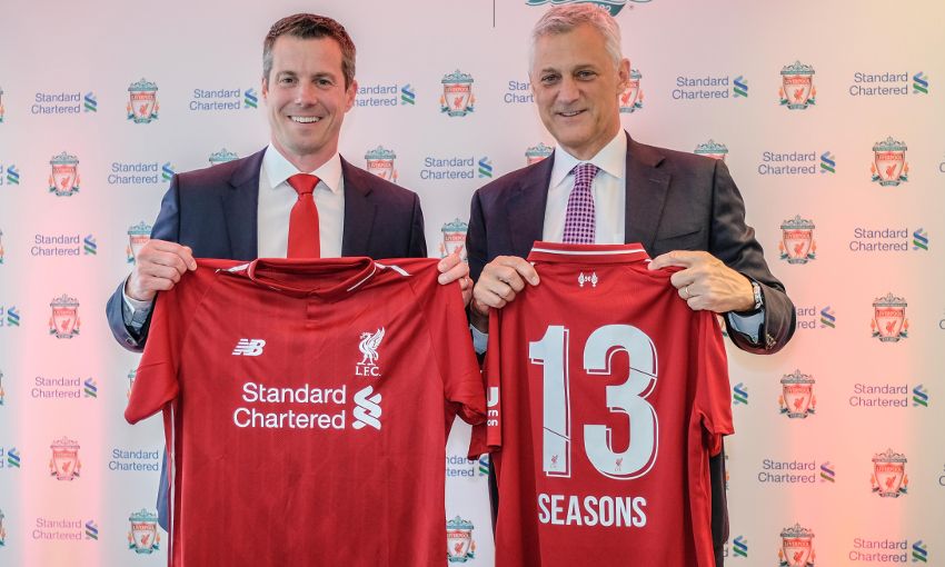 Liverpool Sign £160m Standard Chartered Shirt Sponsorship Deal - Footy ...