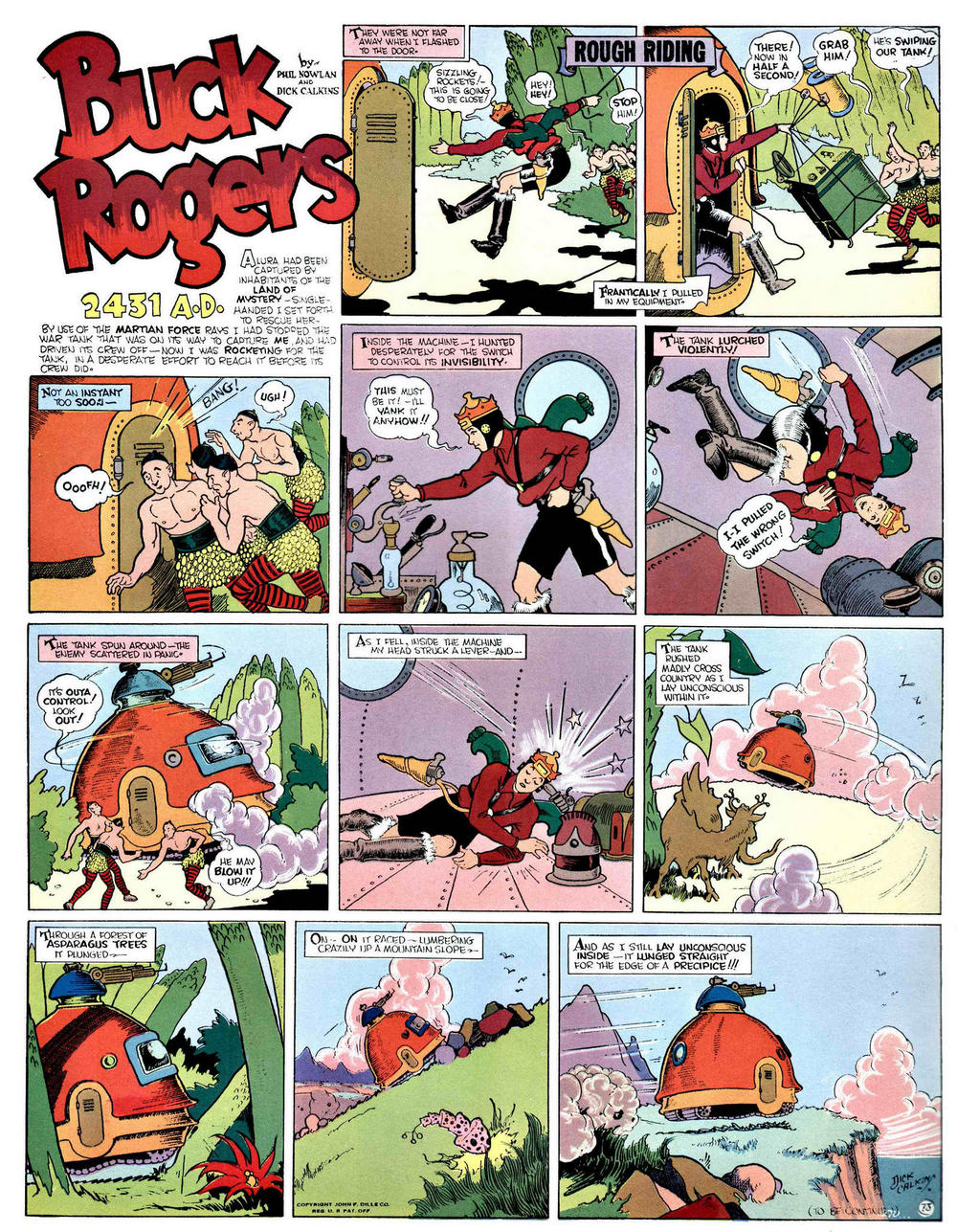 Hairy Green Eyeball 3: BUCK ROGERS — Sunday comic strips 1931 — Hairy Green Eyeball 3: BUCK ROGERS — Sunday comic strips 1931 —