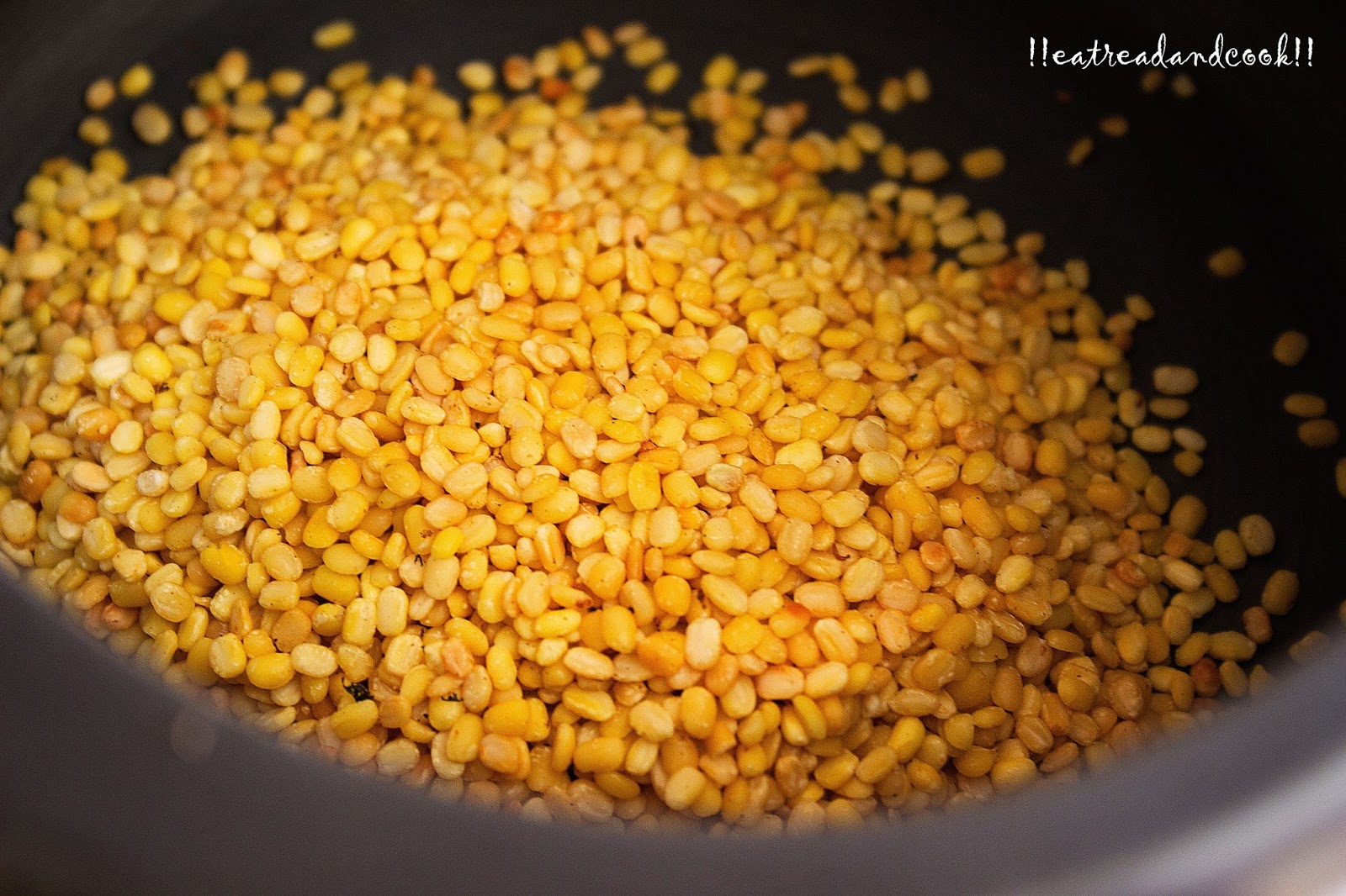 Simple Bhaja Muger Dal / Simple Bengali Style Dry Roasted Moong Dal
