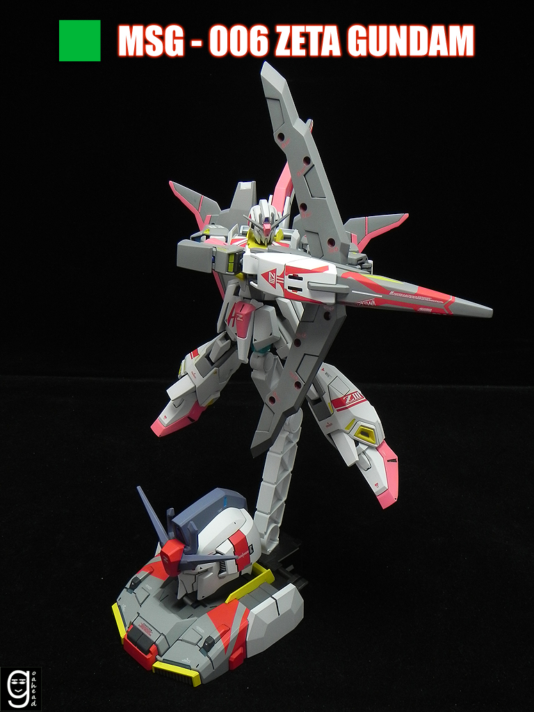 GUNDAM GUY: HG 1/144 Zeta Gundam (Z III Color Scheme) w/ 1/48 Zeta ...