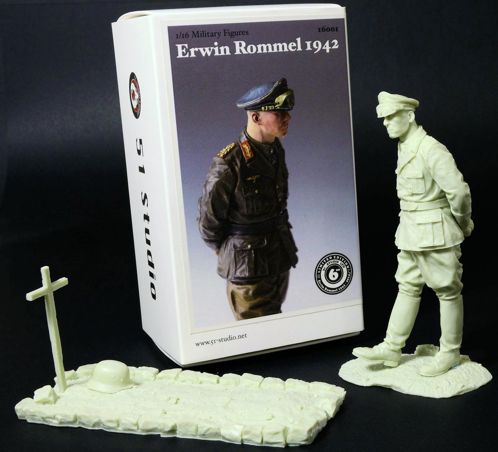 The Modelling News: Review: 51 Studio’s new 1/16th Erwin Rommel Figure.